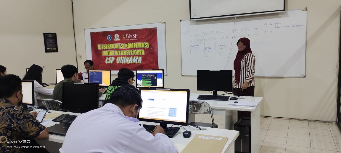 PELAKSANAAN UJI SERTIFIKASI KOMPETENSI JUNIOR WEB DEVELOPER (PERIODE ...